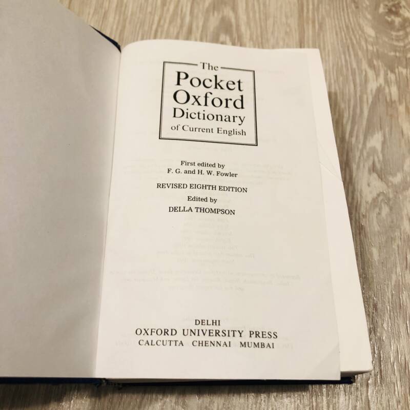 Pocket Oxford dictionary - Kuwait Bazar Books